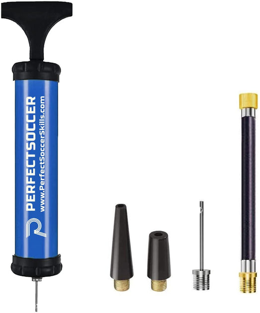 Perfect Soccer Ball Pump with Needle + Soccer Ball Size 5 w/ Portable ...